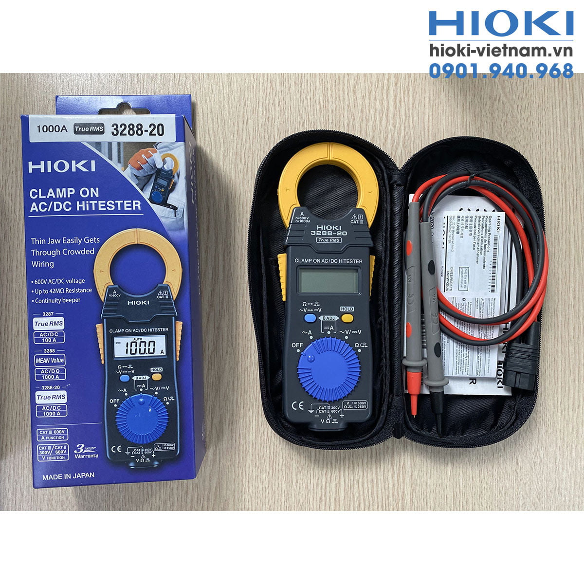 Ampe Kìm Đo Dòng AC/DC 1000A Hioki 3288-20 (True RMS) | Hioki VietNam Nhà phân phối Hioki Việt ...